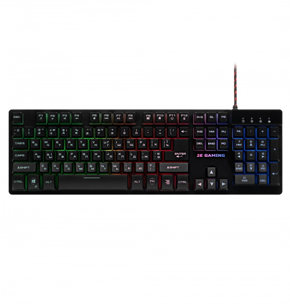 Купить Клавиатура 2E GAMING KG280 LED USB Black UKR в интернет магазине ...